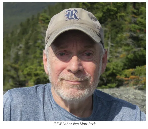 IBEW 1837 Labor Rep Matt Beck Retiring | Maine AFL-CIO